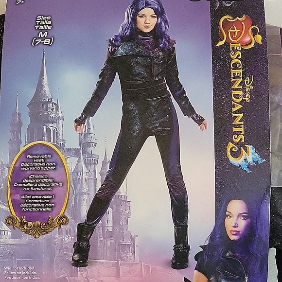Disney | Costumes | Disneys Descendants 3 Mal Deluxe Child Costume ...